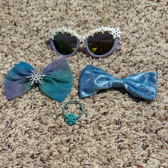 Accessories | Girls Elsa Hair Accessories And Snowflake Rimmed ...